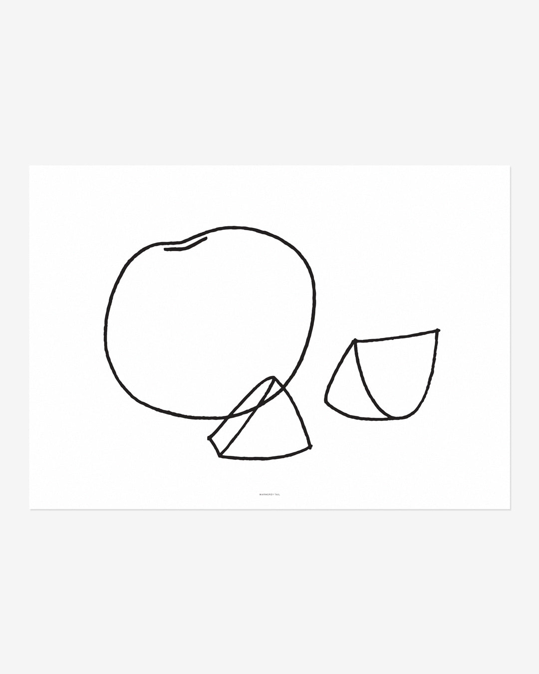 FRUITS LINE DRAWING POSTER – warmgreytail
