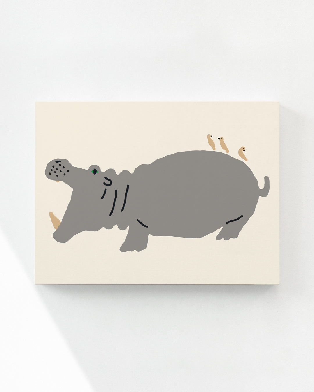 BIG HIPPO CANVAS – warmgreytail