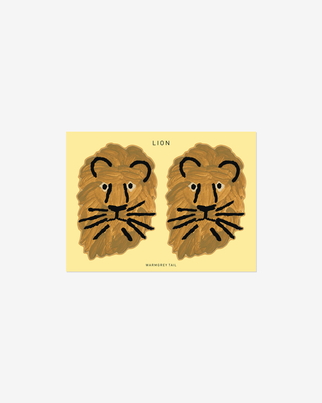 LION STICKER – warmgreytail