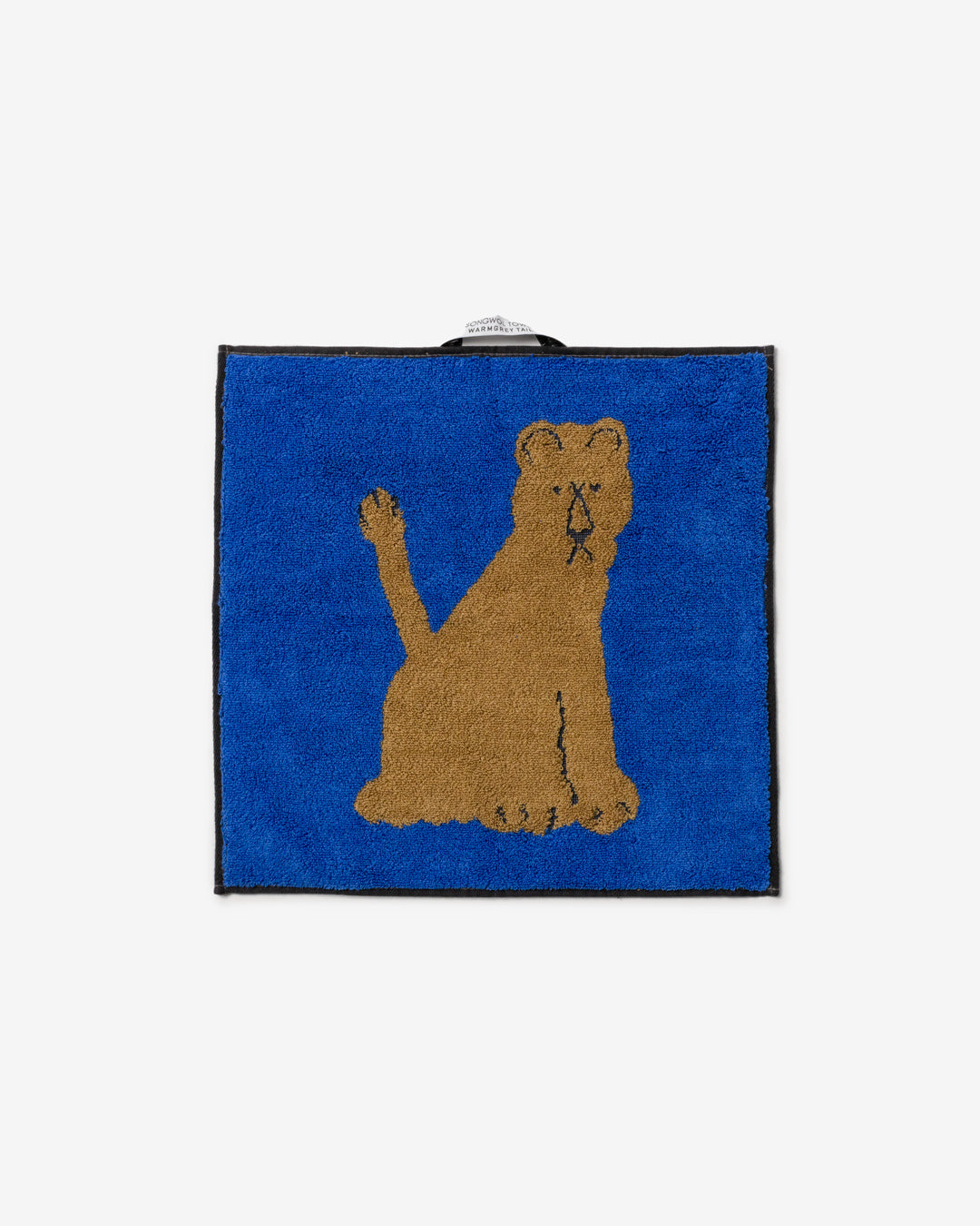 LIONESS HAND TOWEL - BLUE – warmgreytail