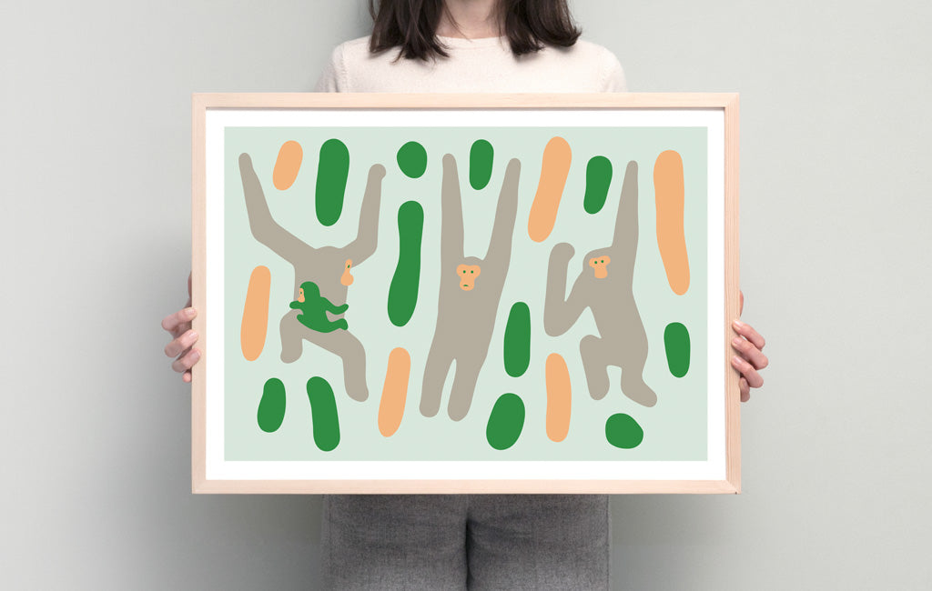 MONKEY JUNGLE POSTER – warmgreytail